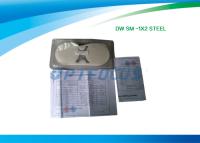 China 1x2 Steel FBT Fiber Optic Coupler Splitter SM 1310nm 1550nm Dual Wavelength for sale