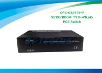 China SC Fiber Managed PoE Switch 20km 100Base-FX 4 Port 10/100Base-TX Single Mode for sale