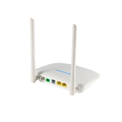 China XPON ONU 1GE+1FE WiFi CATV VOIP GPON EPON Dual Mode ONU for FTTH Solution for sale