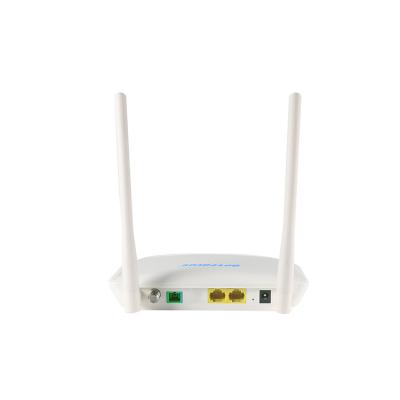 China OPTFOCUS XPON ONU Router 1GE+1FE+CATV WiFi 2.4G 300Mbps GPON EPON Dual Mode for sale