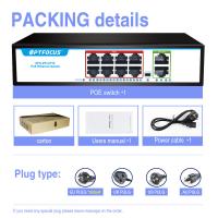 China 8 Port Gigabit PoE Switch 8x1000Mbps PoE plus 2x1000Mbps Uplink 120W for IP Camera NVR for sale