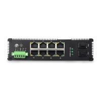 China 8 Port Industrial PoE Switch 8x Gigabit PoE Plus 2x SFP Slot 30W per Port for sale