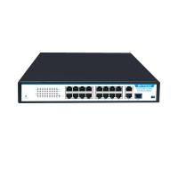 China 16 Port PoE Switch 16x10/100Mbps + 2xGigabit Uplink + 1xSFP for NVR IP Camera for sale