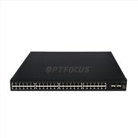 China 48 Port Gigabit Managed Fiber Switch with 4 10G SFP+ Uplink Ports 598Gbps Switching Capacity for sale