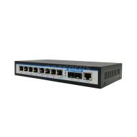 China Managed PoE Switch 8 Port Gigabit 10/100/1000M with 2 SFP 20Gbps Bandwidth for IP Camera NVR CCTV for sale