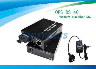 China Gigabit Media Converter SM 10/100M 1310nm 40km SC External Power for sale