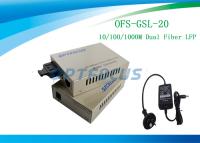 China 20 Km Single Mode Fiber Media Converter for sale