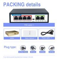 China OEM ODM 24V PoE Switch 4 Port 10/100Mbps with 2 Uplink Ports for CCTV NVR ISP FTTH for sale