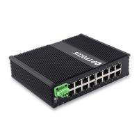 China Industrial 16-Port Gigabit PoE Switch 10/100/1000Base-T RJ45 for NVR ISP FTTH for sale