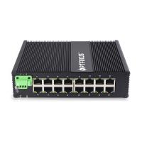 China Industrial 16-Port Gigabit PoE Switch 10/100/1000Base-T RJ45 for NVR ISP FTTH for sale