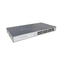 China 24 Port Gigabit Ethernet Network Switch 10/100/1000M RJ45 2 SFP Slots 52Gbps Backplane for sale