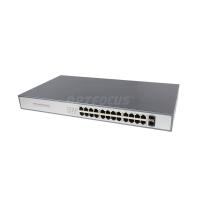 China 24 Port Gigabit Ethernet Network Switch 10/100/1000M RJ45 2 SFP Slots 52Gbps Backplane for sale