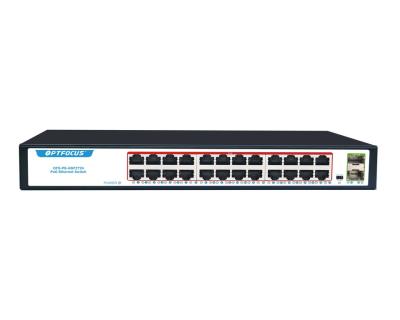 China 370W PoE Power Network Ethernet Switch Internal Power RJ-45 1000 Mbps for sale