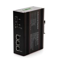 China Industrial 5 Port PoE Ethernet Switch 2 Gigabit Fiber 3 RJ45 10/100/1000M DC10-58V for sale