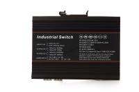 China Industrial Gigabit PoE Ethernet Switch 2 Fiber Ports 4 RJ45 10/100/1000M DC10-58V for sale