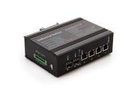 China Industrial Gigabit PoE Ethernet Switch 2 Fiber Ports 4 RJ45 10/100/1000M DC10-58V for sale