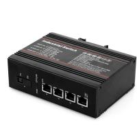 China Industrial PoE Switch 1x100M Fiber Port 4x10/100M RJ45 Unmanaged DIN Rail -40 to 85C for sale