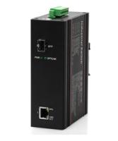China Industrial PoE Fiber Switch 1x1000M SC Single Fiber Port 1x10/100/1000M RJ45 DC10-58V for sale