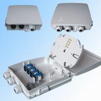 China Indoor 8 Core FTTH Terminal Box Wall Mounting 210x175x50mm with PLC Splitter and Adapters for sale