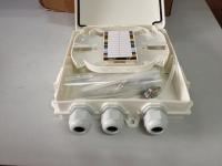 China Indoor 8 Core FTTH Terminal Box Wall Mounting 210x175x50mm with PLC Splitter and Adapters for sale