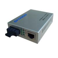 China DC48V PoE Media Converter 100M 1 Port FX to 1 Port 10/100M RJ45 15.4W Iron Housing for sale