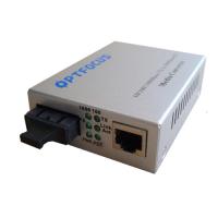 China DC48V PoE Media Converter 100M 1 Port FX to 1 Port 10/100M RJ45 15.4W Iron Housing for sale