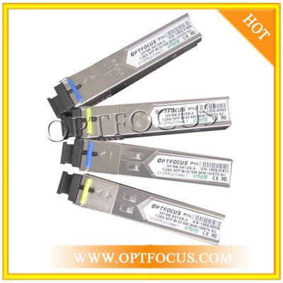 China BIDI Fast Gigabit Ethernet SFP Optical Transceiver 155M 1.25G SC LC Connector for sale