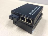China 100M Fiber to 2 Port 10/100M PoE Ethernet Switch with SFP Slot 60W for sale