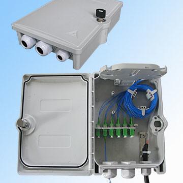 China 24 Fibers 3 Cable Ports Fiber Termination Box Outdoor IP65 Mechanical Seal for sale