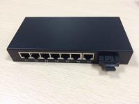 China Managed Fiber Optic Switch 1x100M FX 7x10/100M TX Dual SC SFP Slot for sale