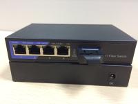 China 1 * 100M FX + 4 * 10 / 100M TX Poe Powered Network Switch , Fast Ethernet Switch for sale