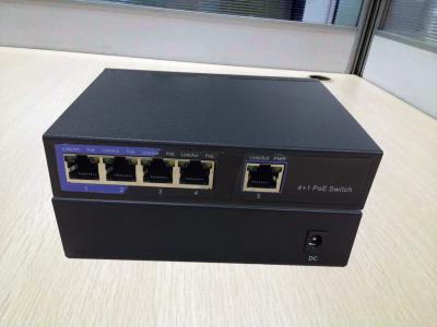China 5 Ports PoE Network Switch 10/100M Optical Network Switch 1 Year Warranty for sale
