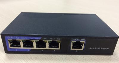 China 5 Port Gigabit PoE Network Switch 4x 10/100/1000M RJ45 1 Giga Uplink 30W per Port for sale
