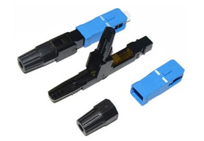 China SC UPC Fiber Quick Connector 55mm 60mm 500 Matings FTTH Passive Parts for sale