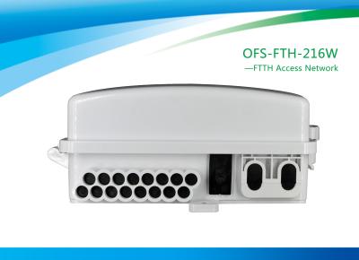China 16 Ports Fiber Termination Box Outdoor FTTH Access Network IP65 White for sale