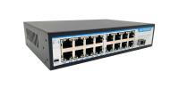 China Multi Ports Fiber Optic Network Switch 1000 Base - X  10 / 100M 5Gbps Bandwidth for sale