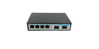 China Gigabit Fiber Optic Switch 10 / 100 / 1000M Dual Fiber Automatic MAC Address Learning  for sale