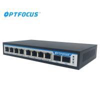 China Unmanagerment Ethernet Network Switch 8+2 10/100/1000M RJ45 Port Smart Desktop Router for sale