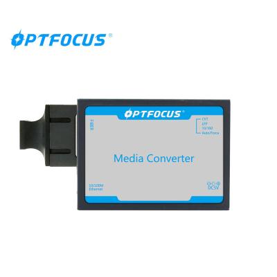 China Single Mode Gigabit Media Converter 2.5W Power Consumption 20km Distance 1 Year Warranty for sale