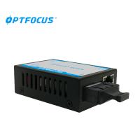 China Single Mode Gigabit Media Converter 2.5W Power Consumption 20km Distance 1 Year Warranty for sale