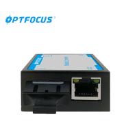 China Single Mode Gigabit Media Converter 2.5W Power Consumption 20km Distance 1 Year Warranty for sale
