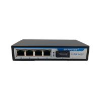 China 4 Port PoE Fiber Optic Ethernet Switch 10/100Mbps 1 Uplink 100M 30W IEEE802.3af at for sale