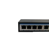 China Fiber Optic Switch 8 Port Gigabit PoE Network Switch With LED Indicators for sale