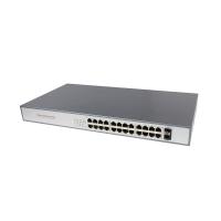 China 24 Port Gigabit PoE Network Switch 2 Uplink SFP 250W for IP Cameras for sale