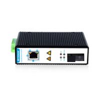 China Industrial Gigabit Media Converter 1 Port 10/100/1000Base-T to 1000M SM SC 20KM IP40 for sale