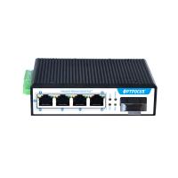 China Industrial 4 Port Gigabit Managed Switch 1 Port 1000M Fiber Dual Optical Module for sale