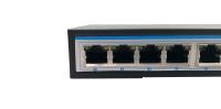 China 8 Port Gigabit Fiber Optic Switch Dual Fiber SM 20KM Industrial Network Switch for sale