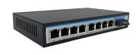 China 8 Port Gigabit Fiber Optic Switch Dual Fiber SM 20KM Industrial Network Switch for sale