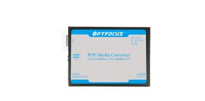 China 1 Port Gigabit PoE Media Converter with 1 SFP Slot 10/100/1000M IEEE802.3af/at 30W for sale