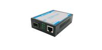 China 1 Port Gigabit PoE Media Converter with 1 SFP Slot 10/100/1000M IEEE802.3af/at 30W for sale
